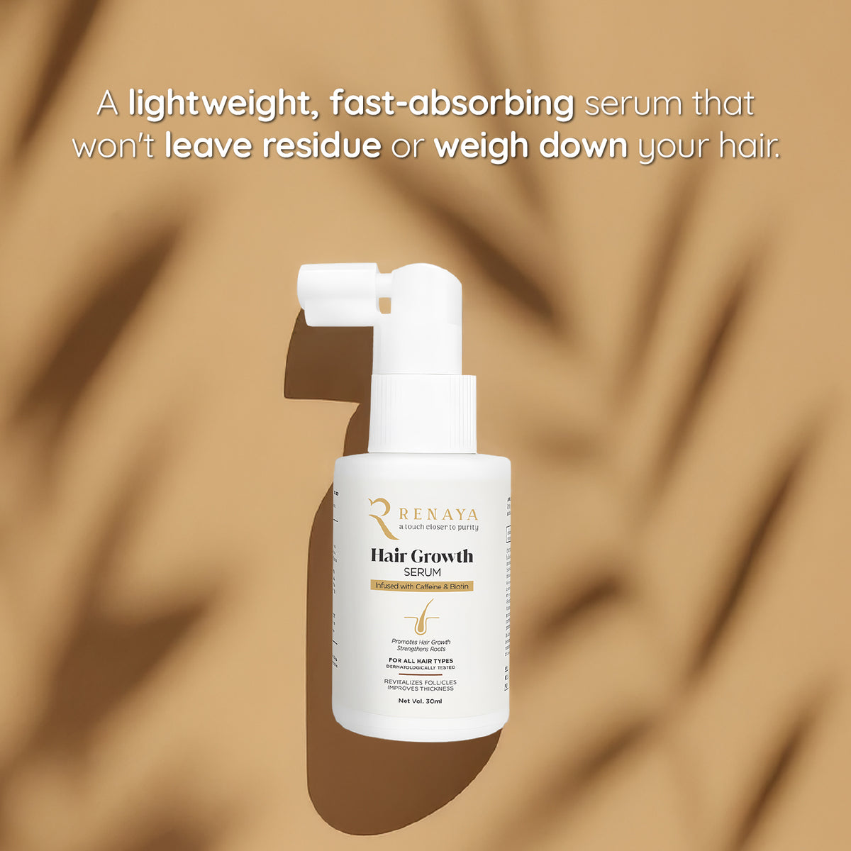 Renaya Hair Growth Serum – Root-Strengthening Formula for Thicker, Ful ...
